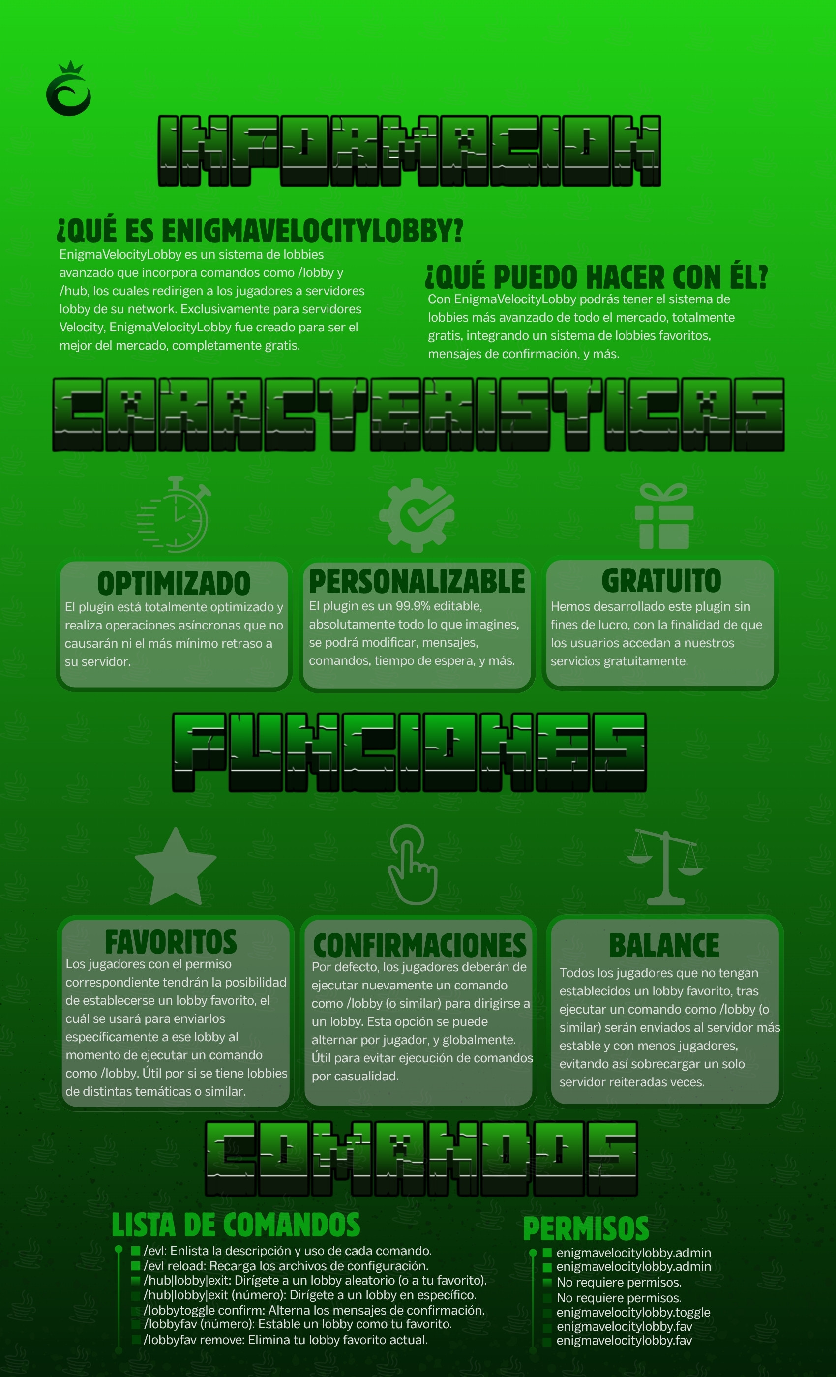 EnigmaVelocityLobby | The best lobby system ever for Velocity servers ...